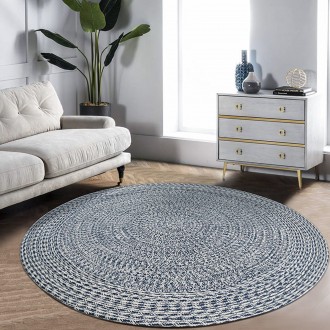 Apollo Indoor & Outdoor Rug - Fog Grey - 270cm Round - Rugs ...