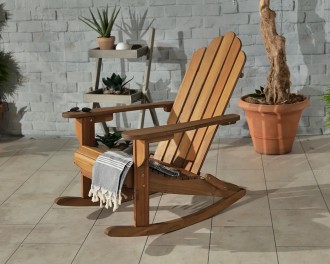 Royalcraft Vermont Rocking Adirondack Chair - Armchairs ...